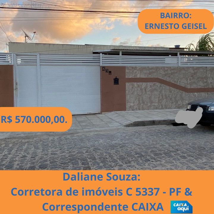 Casa na Praça Estudante Orlando Geisel, 101, Ernesto Geisel em João ...