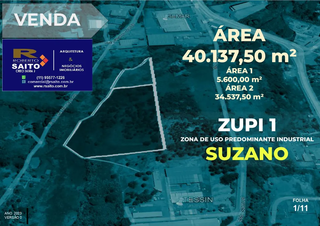 Lote/Terreno na Estrada Samuel, SN, Fazenda Aya em Suzano, por R$ 4.900 ...